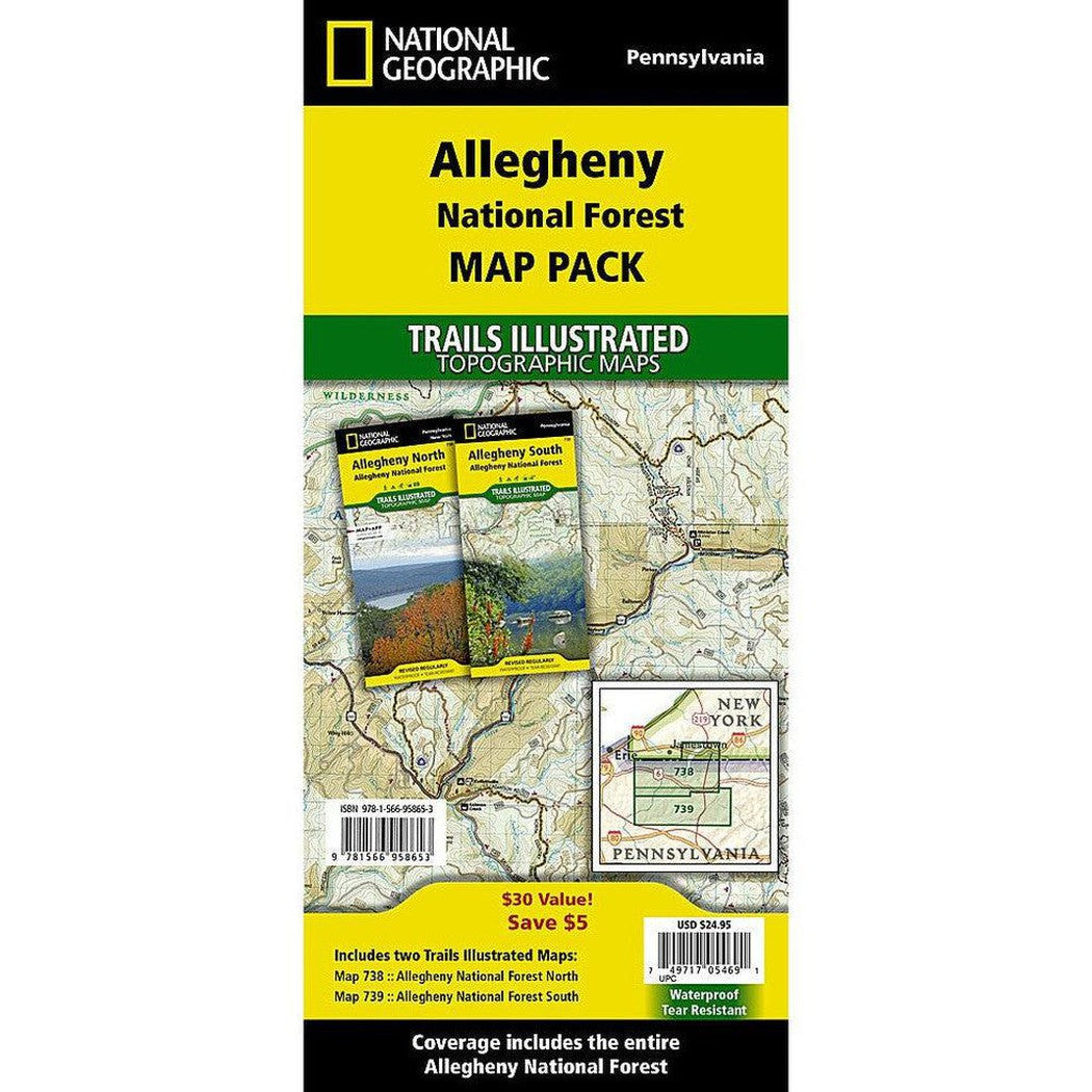 National Geographic Allegheny National Forest [Map Pack Bundle ...