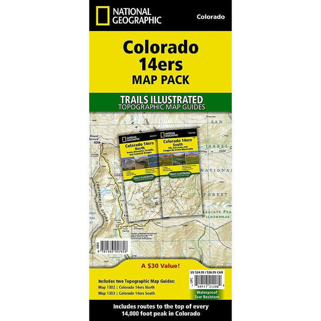 National Geographic Colorado 14ers [Map Pack Bundle] – Appalachian ...