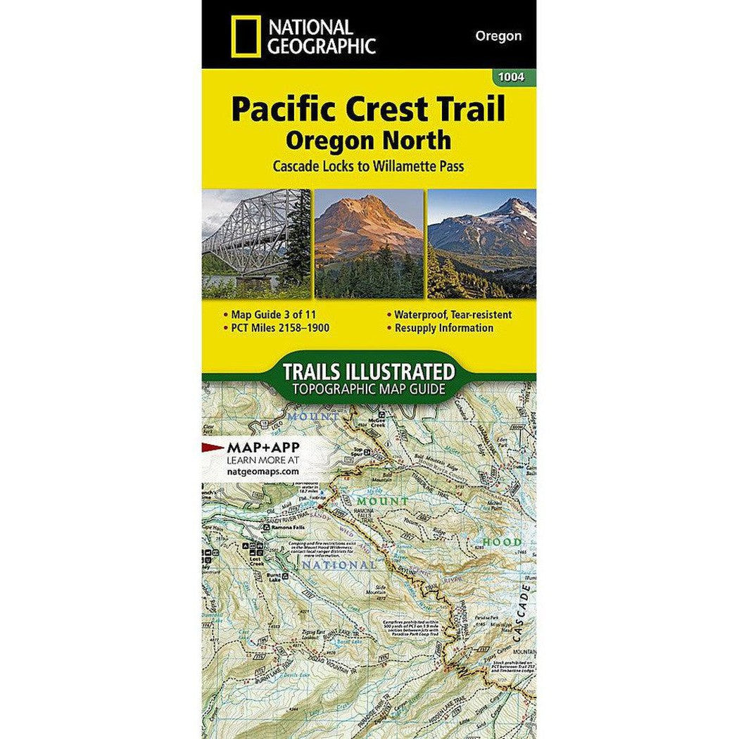 National Geographic Pacific Crest Trail: Oregon North Map [Cascade Loc ...