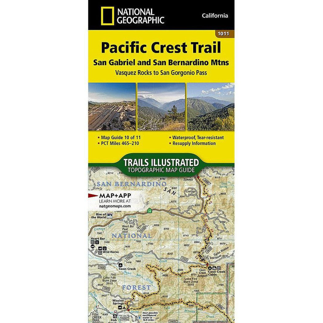 Geographic's Pacific Crest Trail Map - San Gabriel & San Bernardino